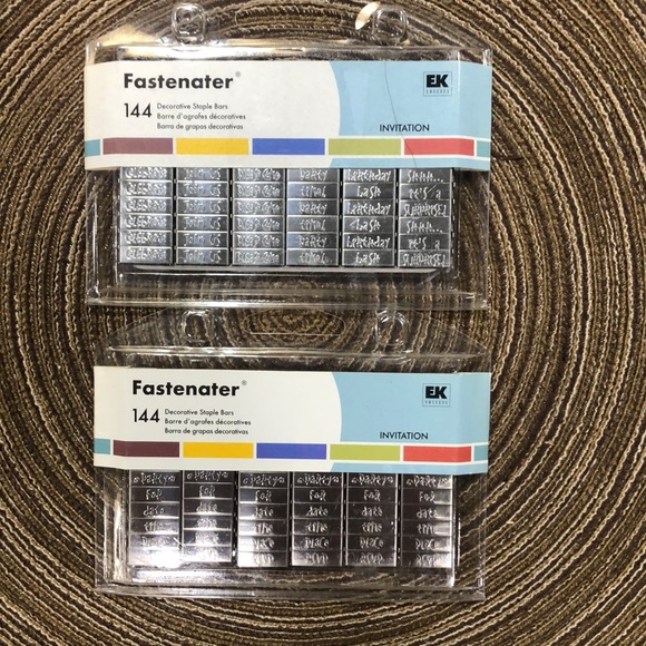 EK Success | Office | Fastenater Invitation Silver Staple Bars | Poshmark